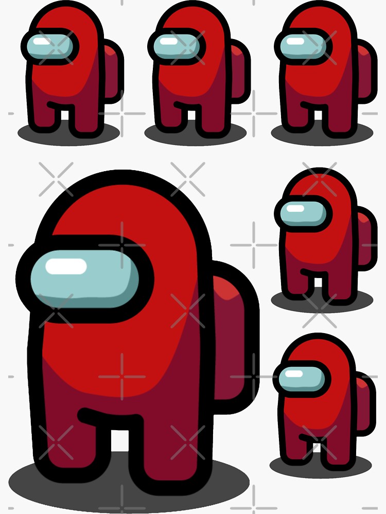 "Among Us Red Crewmate" Sticker for Sale by rachelhunter | Redbubble