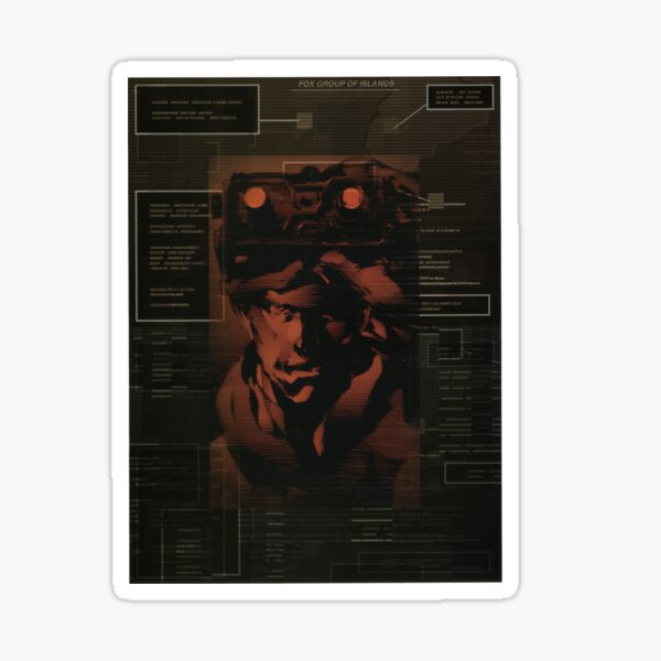 "Solid Snake" Sticker for Sale by trolling-inc | Redbubble