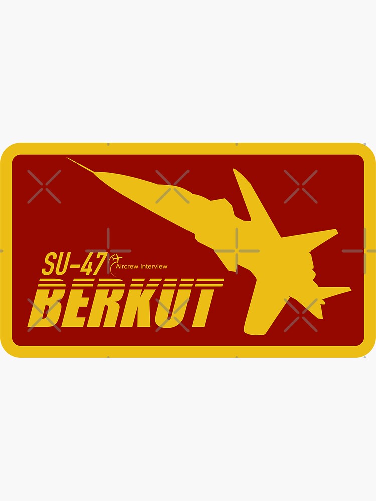 "Sukhoi SU-47" Sticker for Sale by ACInterview | Redbubble