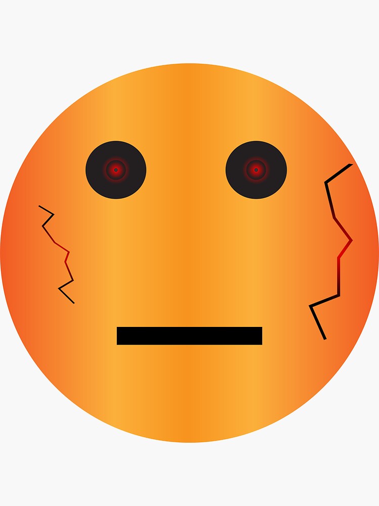 "Scary smile" Sticker by Murza | Redbubble