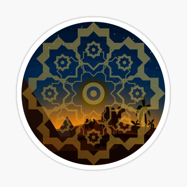 "Blue Moon Desert" Sticker for Sale by classy-shop | Redbubble