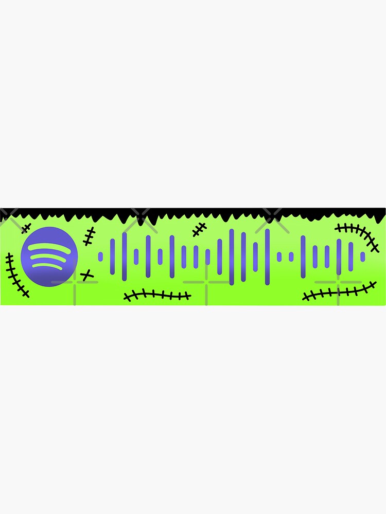 Monster mash’ music code" Sticker for Sale by JessCarrsArt | Redbubble