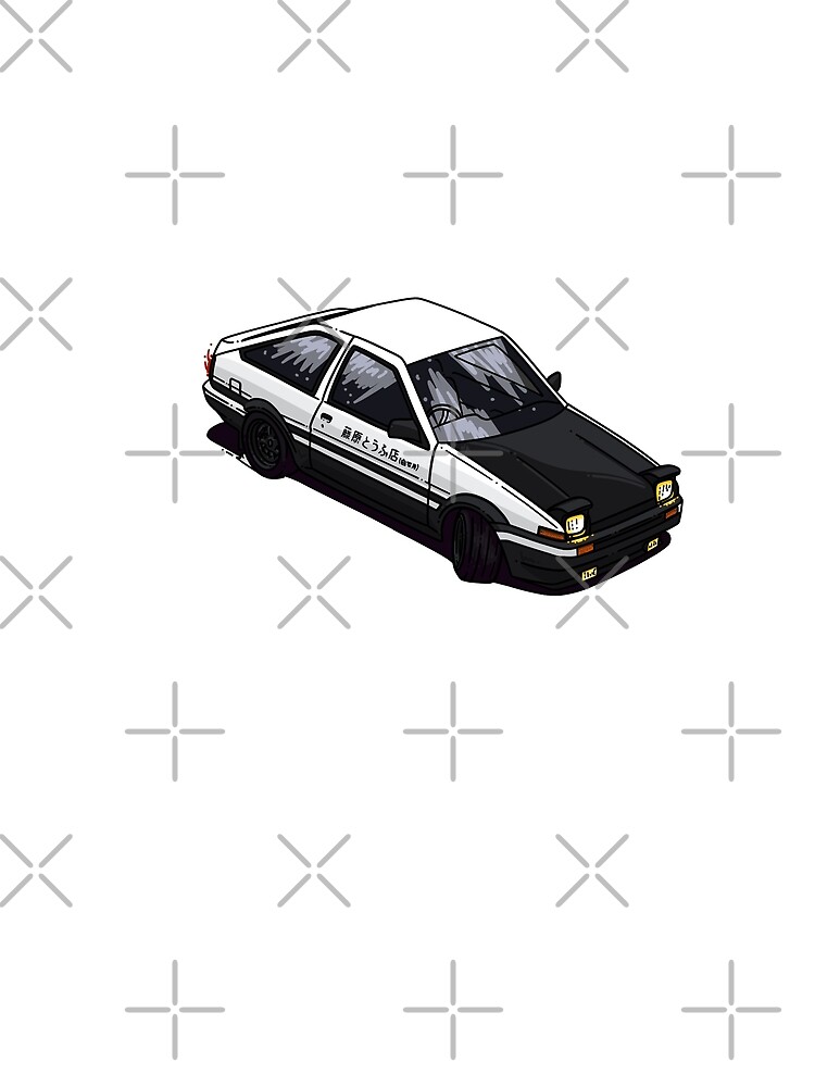 "AE86 - Initial D style" by NutzArt | Redbubble