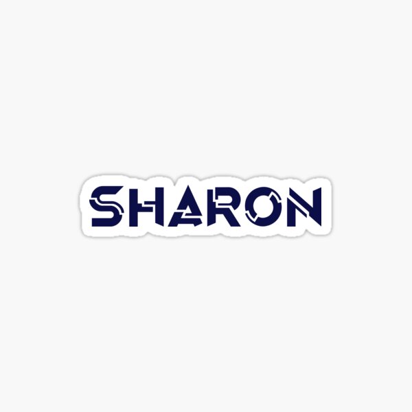 "SHARON - Robotic Nametag for SHARON Signature in Dark Blue" Sticker ...