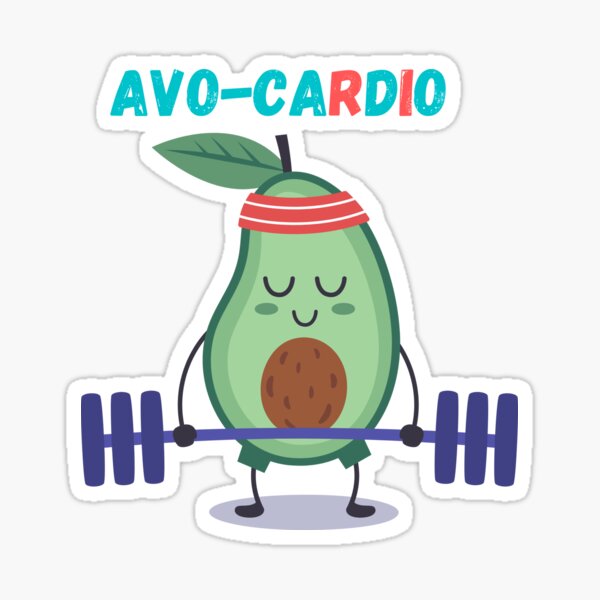 "avocardio" Sticker for Sale by Ayoub-beautiful | Redbubble