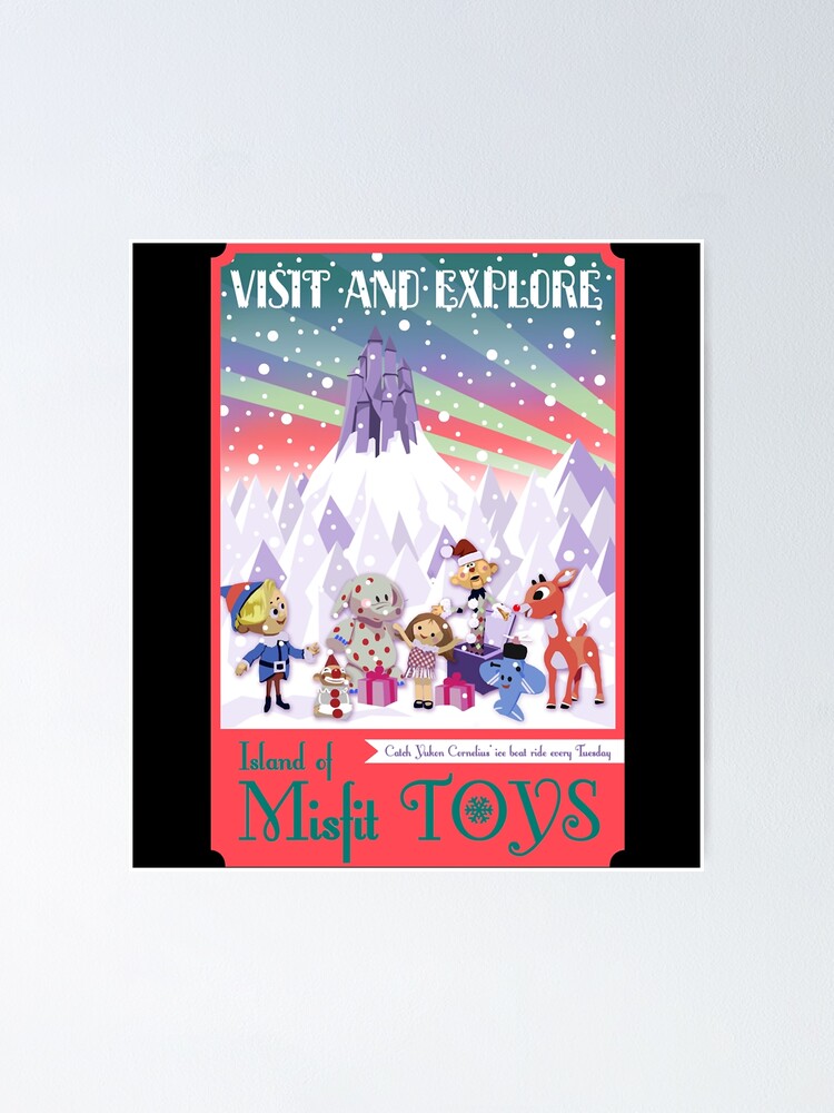 Póster «Claymation Snow Miser Island Of Misfit Toys Rudolph Vintage ...