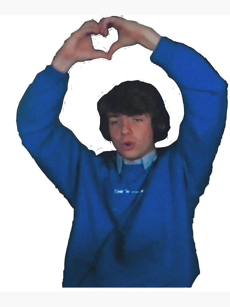 "MR BEAST heart karl Sticker" Poster by Charleenwebster | Redbubble