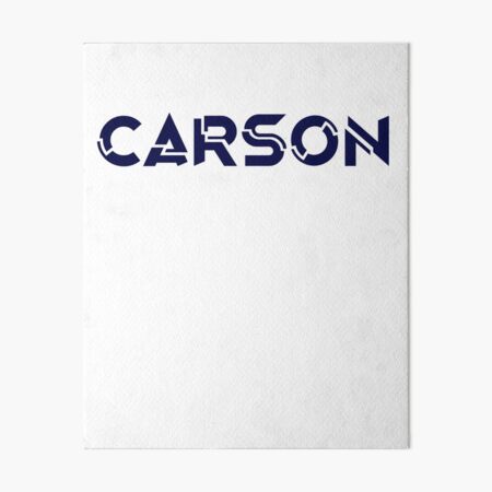 "CARSON - Robotic Nametag for CARSON Signature in Dark Blue" Art Board ...