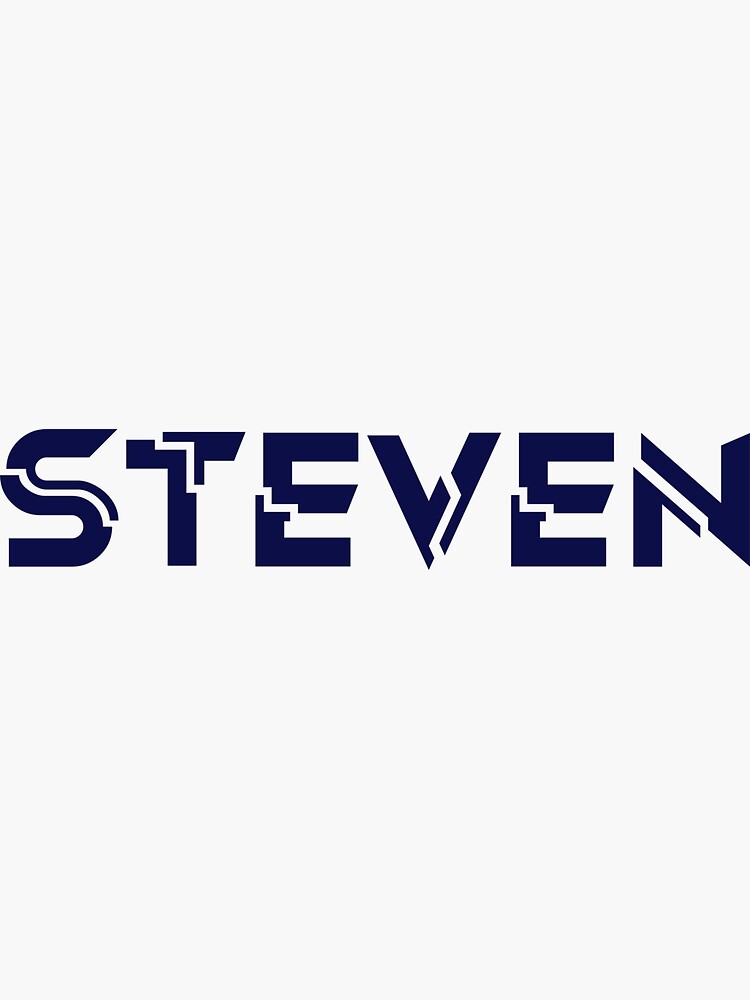 Pegatina «STEVEN - Etiqueta robótica para nombre de la firma STEVEN en ...