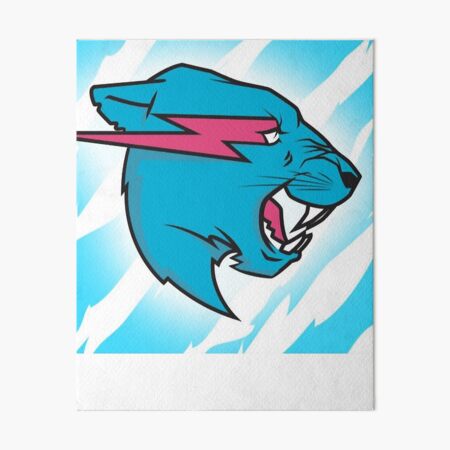 "Mr beast logo Sticker" Art Board Print by Charleenwebster | Redbubble