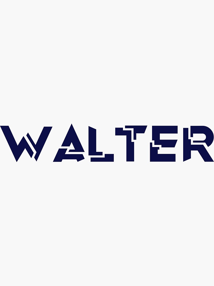 Pegatina «WALTER - Etiqueta robótica para el nombre de WALTER Signature ...