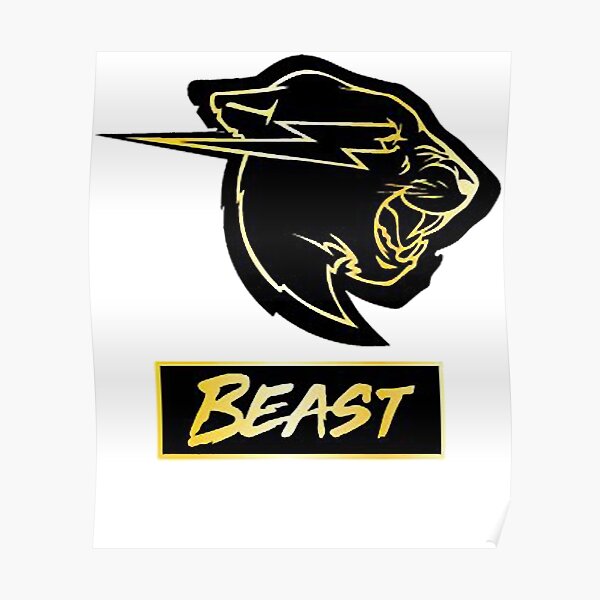 "MrBeast Sticker" Poster by Charleenwebster | Redbubble