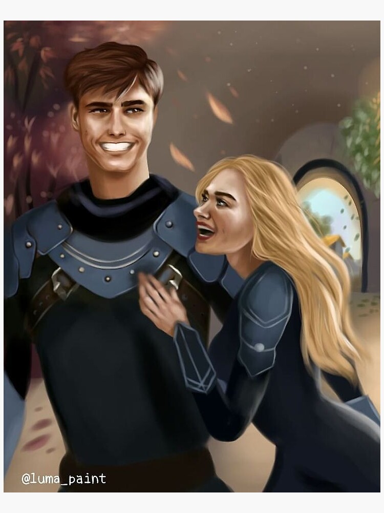 "Celaena and Sam- Throne of glaas by Sarah.j.maas" Sticker for Sale by ...