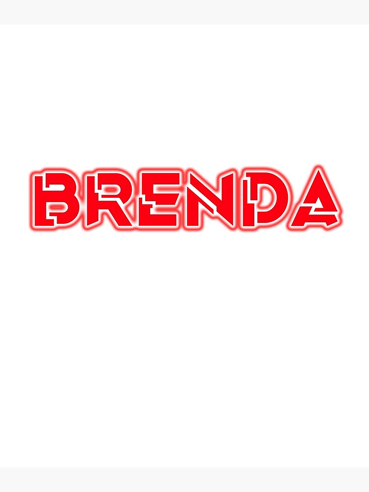 "BRENDA - Robotic Nametag für BRENDA Signature in Rot" Fotodruck von ...