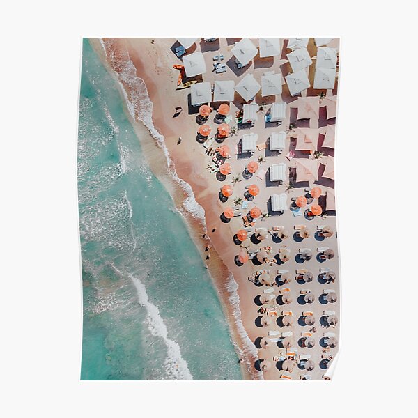 "Aerial Beach Print, Vintage Beach Photography, Aerial Photography, Sea ...