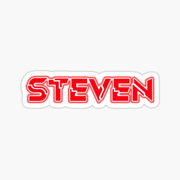 Pegatina «STEVEN - Etiqueta robótica para el nombre de la firma STEVEN ...