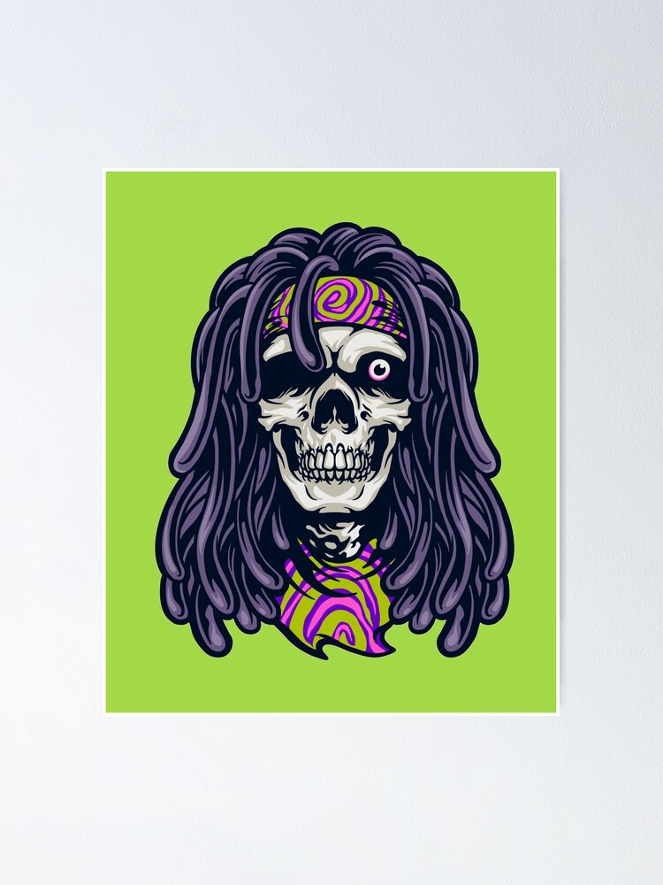 "Skeleton Stoner Rasta 420" Poster for Sale by siyaforshort | Redbubble