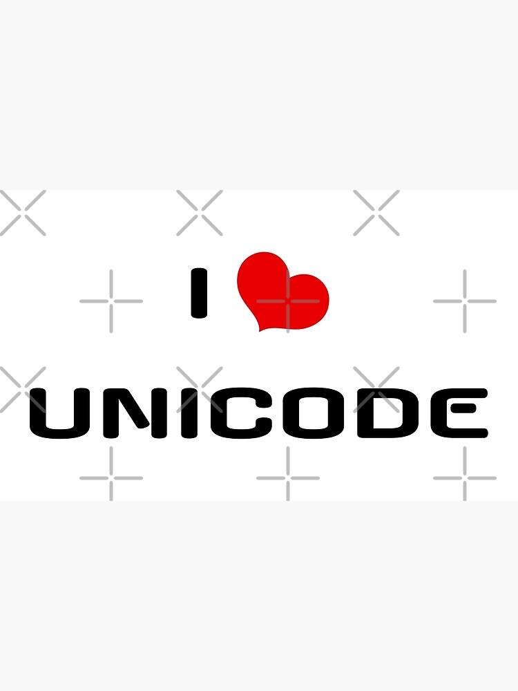 "I Love Unicode" Poster by GraffiTimi | Redbubble