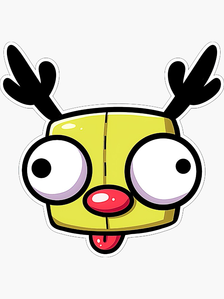 "Invader Zim" Sticker for Sale by Jamesbaldwin10 | Redbubble