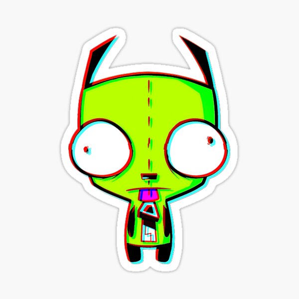 "Invader Zim" Sticker for Sale by Jamesbaldwin10 | Redbubble