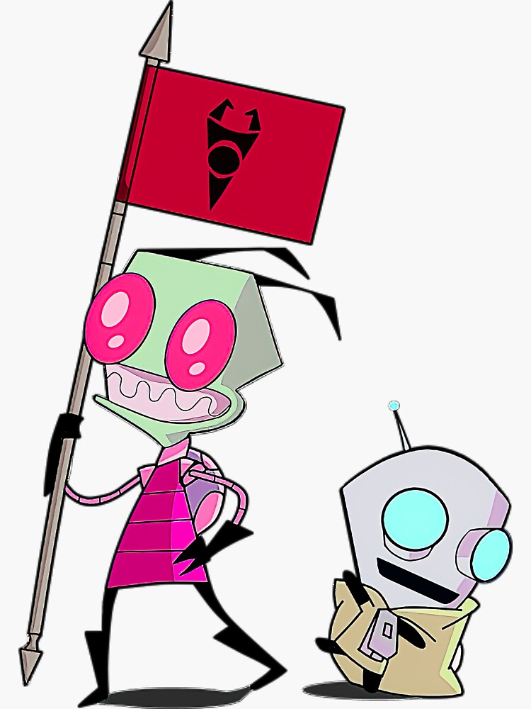"Invader Zim" Sticker for Sale by Jamesbaldwin10 | Redbubble