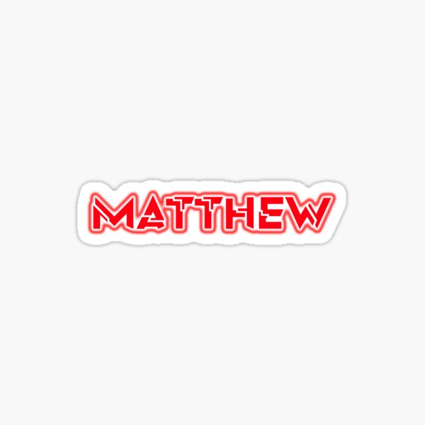 Pegatina «MATTHEW - Etiqueta de identificación robótica para MATTHEW ...