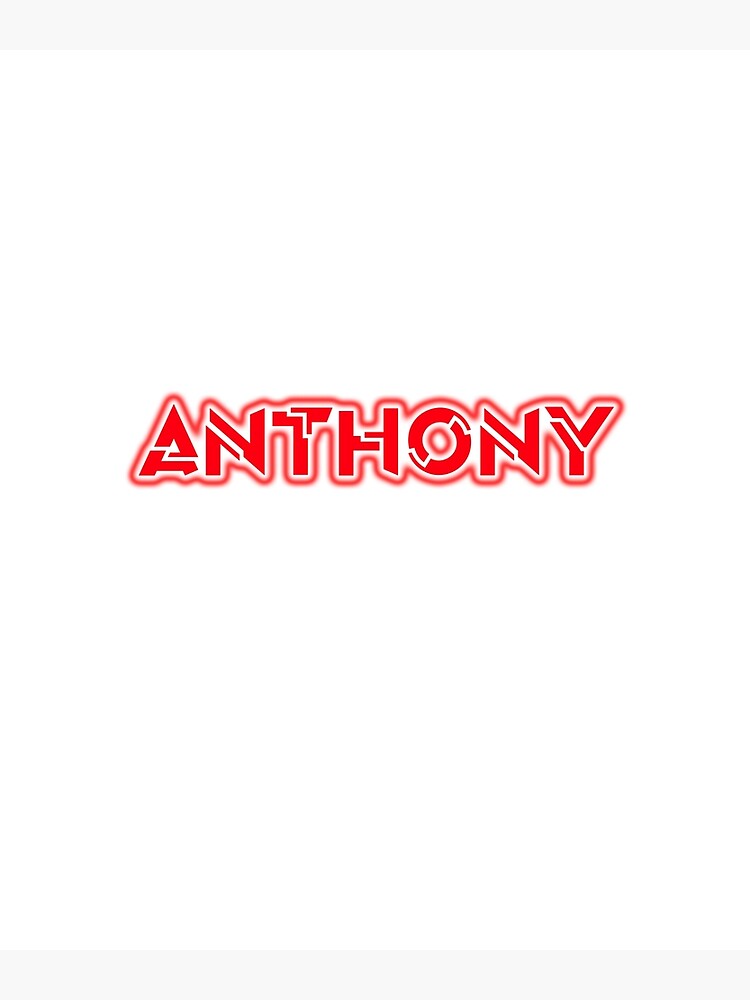 Póster «ANTHONY - Etiqueta robótica para el nombre de la firma ANTHONY ...