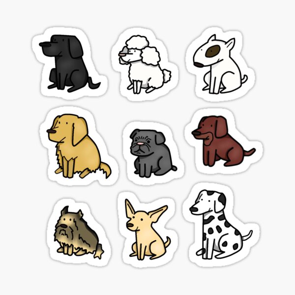 "Doggo Sticker Pack" Sticker for Sale by eluze | Redbubble