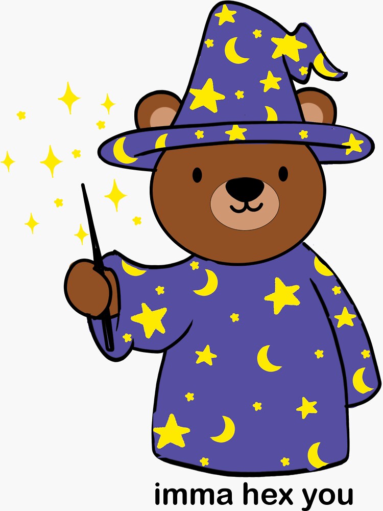 "Hex Bear" Sticker for Sale by Rustmm | Redbubble