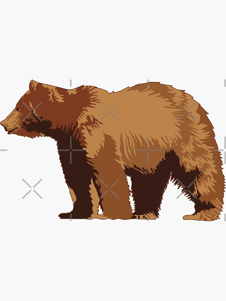 "Bear" Sticker for Sale by DepictionsEarth | Redbubble