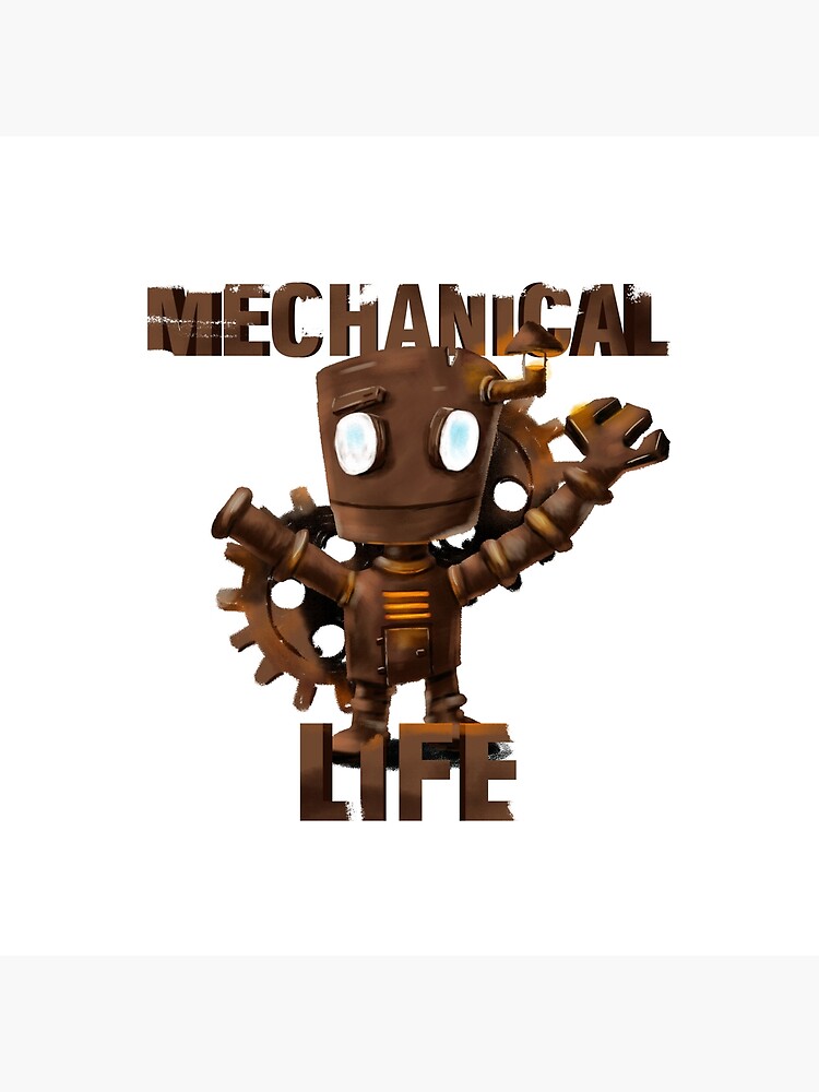 "Robot illustration, mechanical life" Poster by Slavic1991 | Redbubble