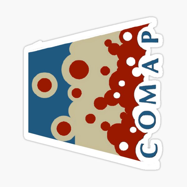 "COMAP Logo" Sticker for Sale by Quatrosales | Redbubble