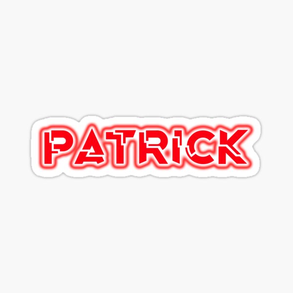 Pegatina «PATRICK - Etiqueta robótica para nombre de PATRICK Signature ...