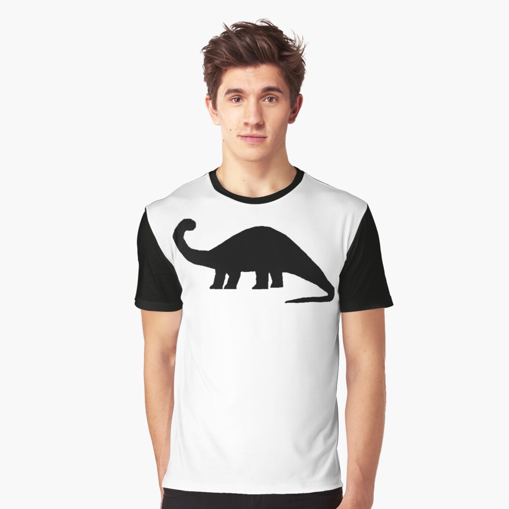 "Brontosaurus - Silhouette" Metal Print for Sale by NaomiWallace321 ...
