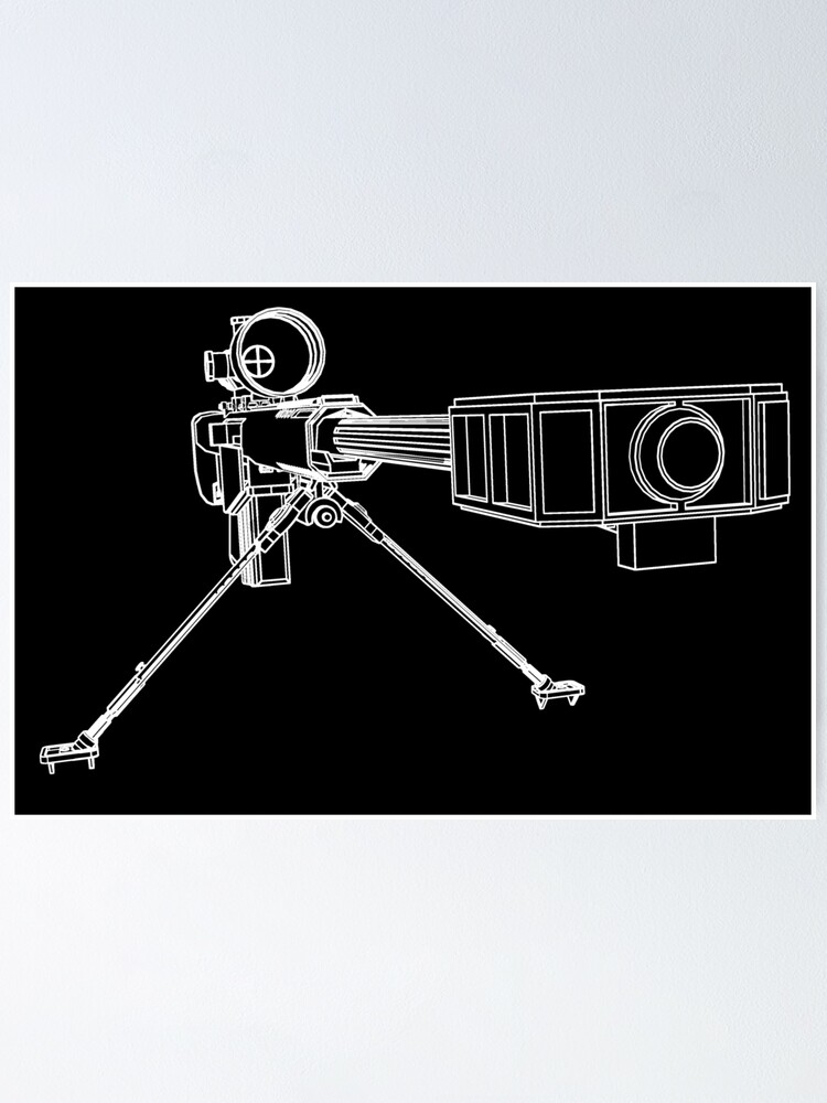 "50 Caliber Sniper Rifle" Poster by Arassa | Redbubble