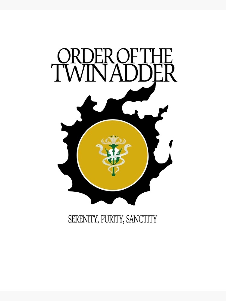 "FFXIV Order of the Twin Adder" Poster by MatoyasCave | Redbubble