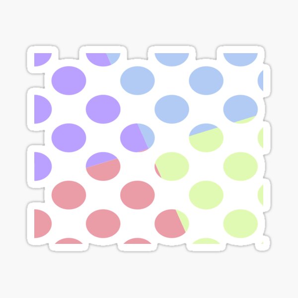 "Color combination dot design." Sticker by jungsujin | Redbubble