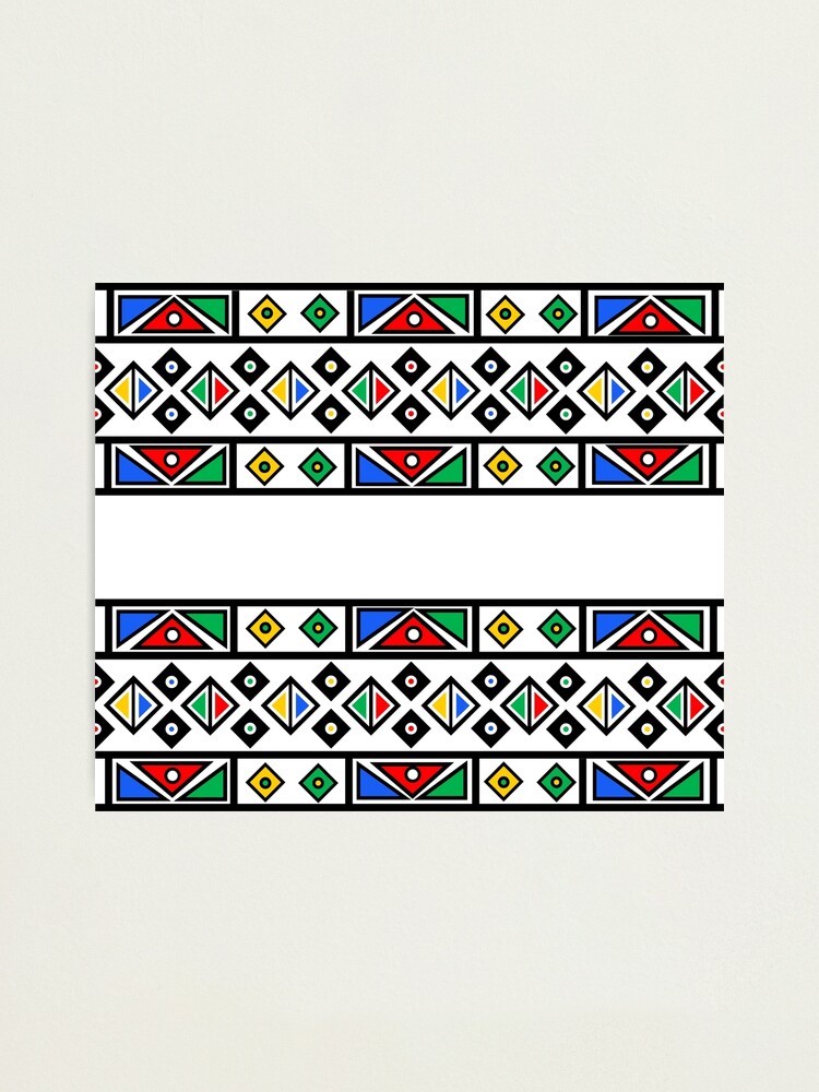 "Traditional Ndebele Fabric Print- Zimbabwe/South Africa" Photographic ...