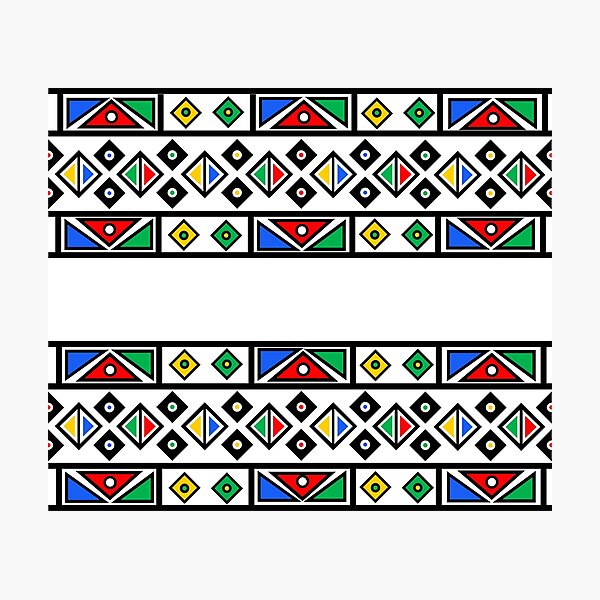 "Traditional Ndebele Fabric Print- Zimbabwe/South Africa" Photographic ...