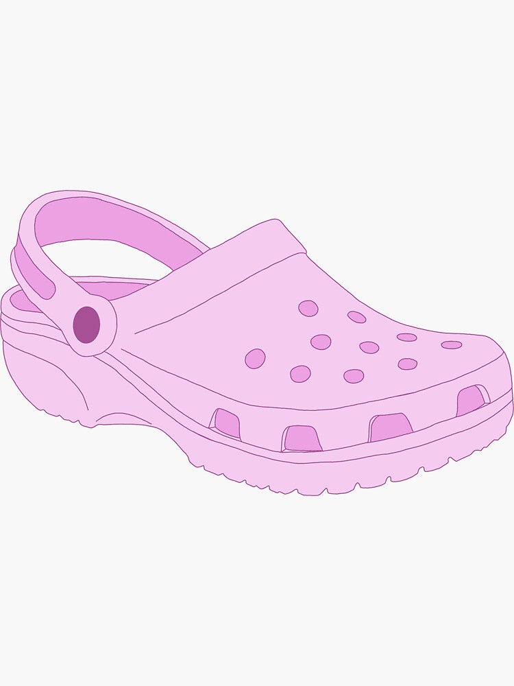 "Pastel Pink Croc" Sticker for Sale by AestheticalsArt | Redbubble