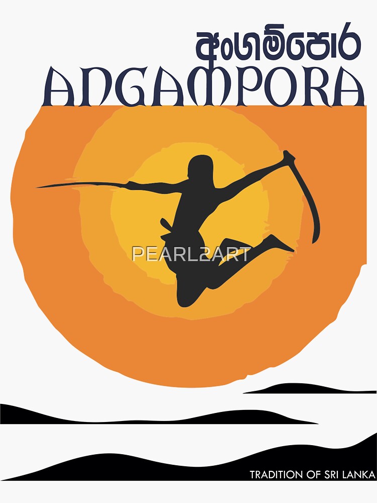 "ANGAMPORA tradition of Sri Lanka" Sticker by PEARL2ART | Redbubble