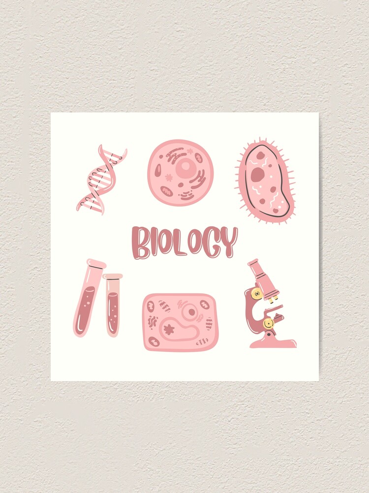 "Biology Lovers School Subject Stickers Pack" Art Print for Sale by A ...