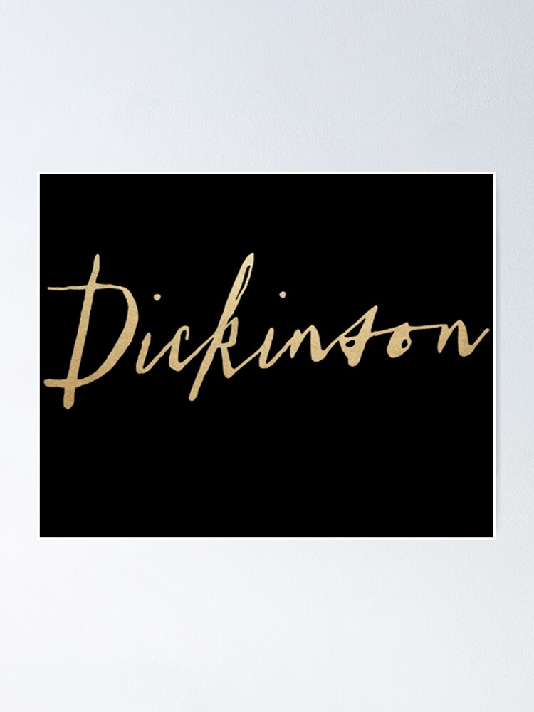 "Dickinson logo" Poster by annypozzi | Redbubble