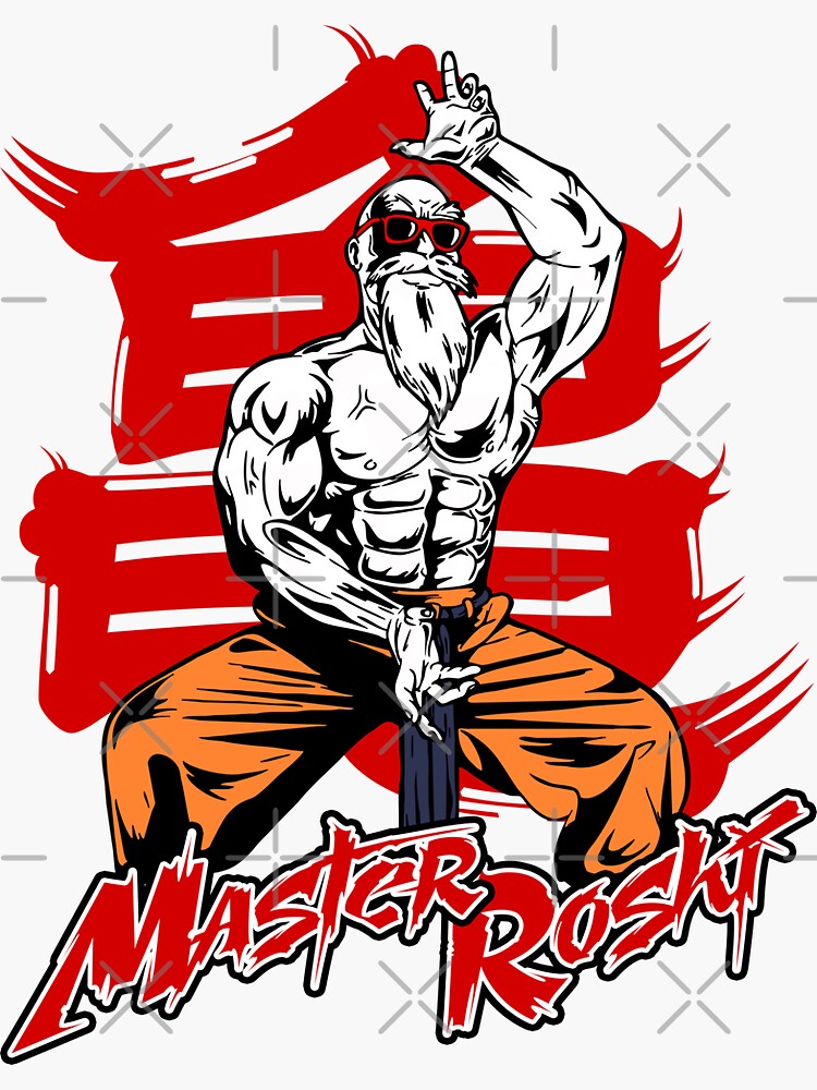 "Master roshi Dragon ball" Sticker by Thomas8Design | Redbubble