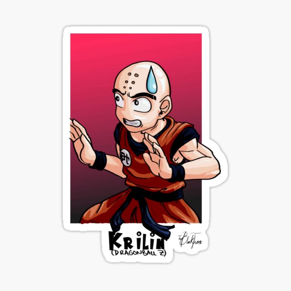 "Krillin. TheBlackThorn" Sticker by moonstarsink | Redbubble