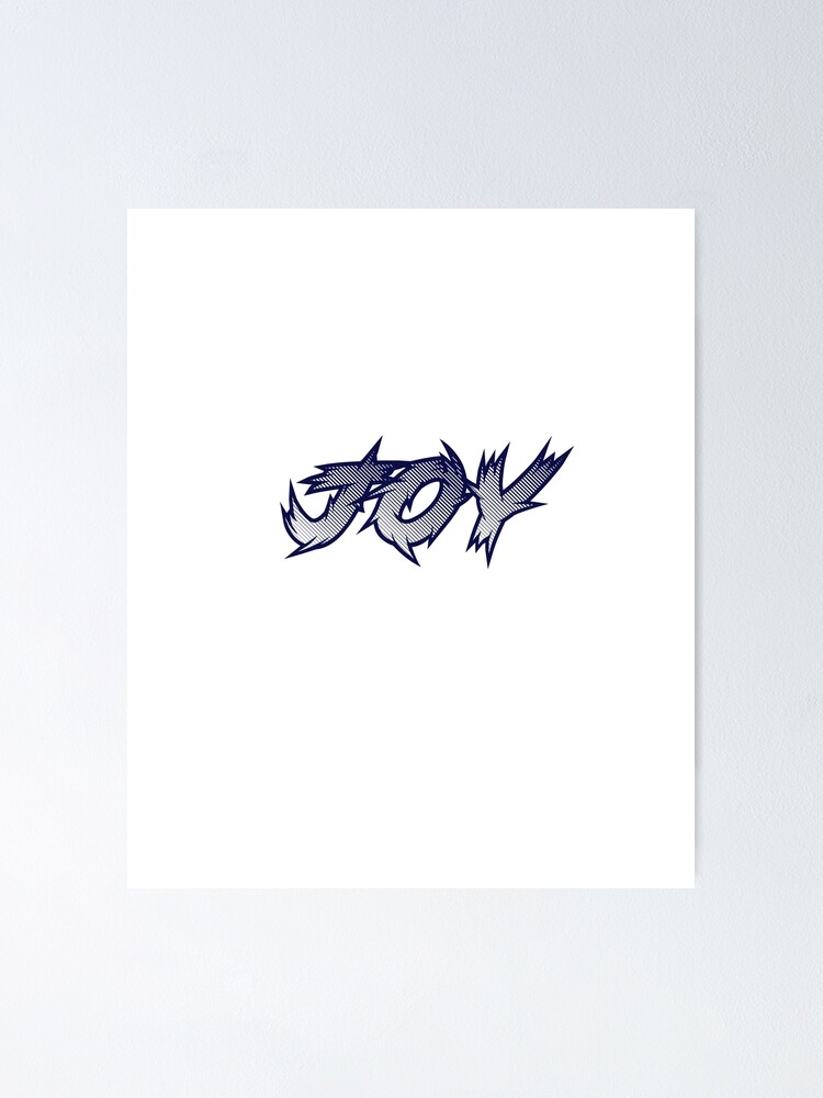 "JOY - Cartoon Splash Nametag for JOY Signature in Grey" Poster by ...