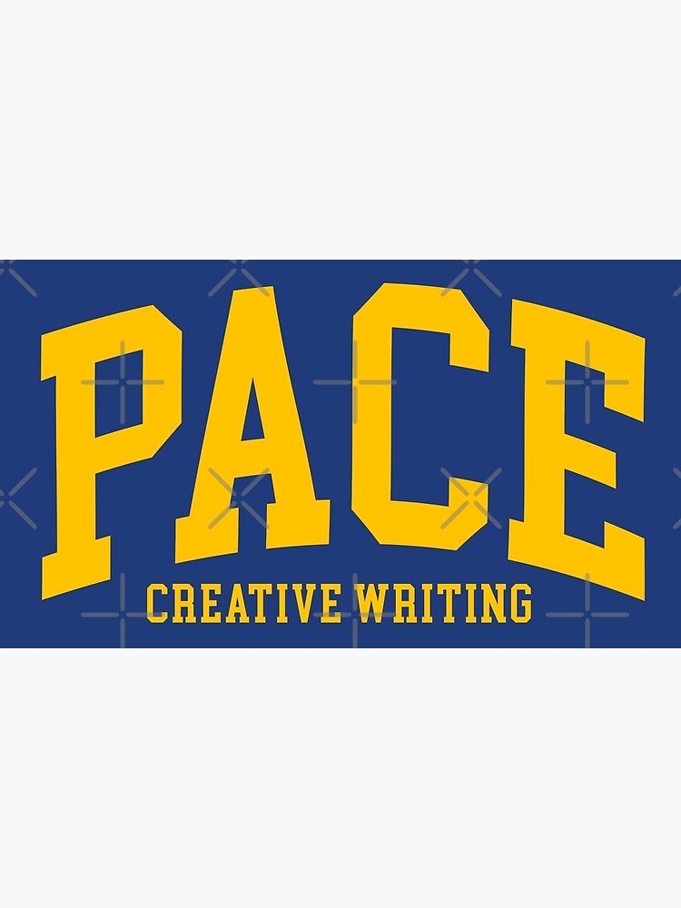 "pace creative writing - college font curved" Poster for Sale by ...