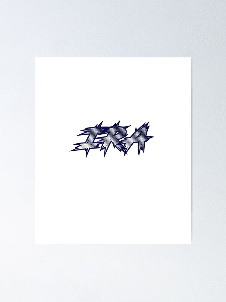 Póster «IRA - Etiqueta de identificación con forma de salpicadura de ...