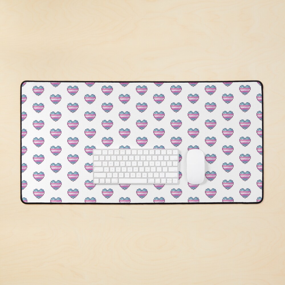 "Pixel Transgender Heart" Sticker for Sale by abitofkake | Redbubble