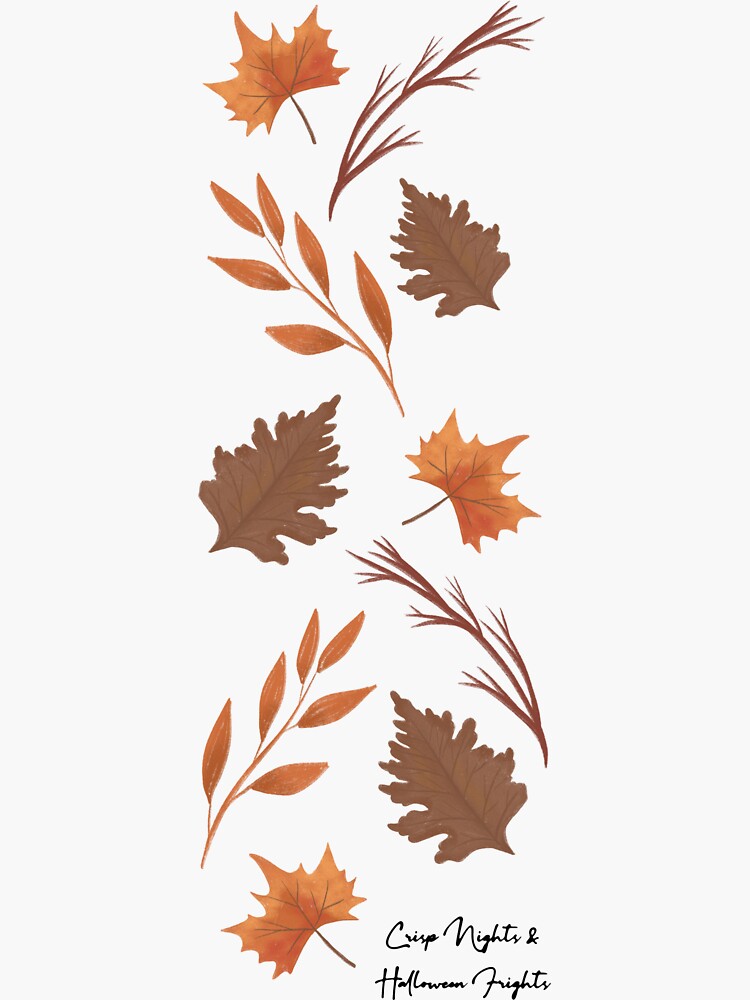 "Fall foliage " Sticker for Sale by CrispNights | Redbubble